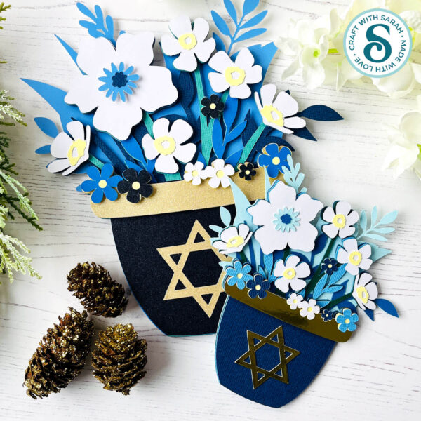 Hanukkah Flower Pot - Craft with Sarah