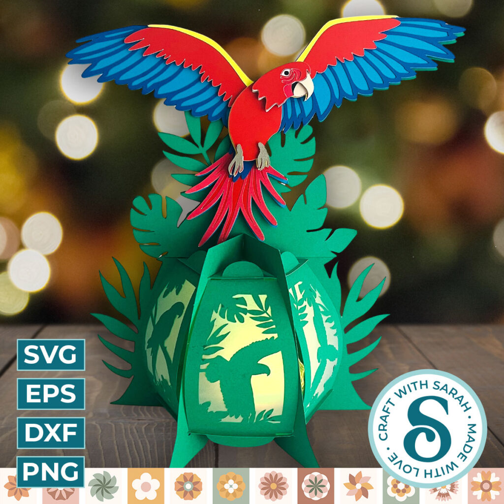 Parrot Base Lantern - Craft with Sarah