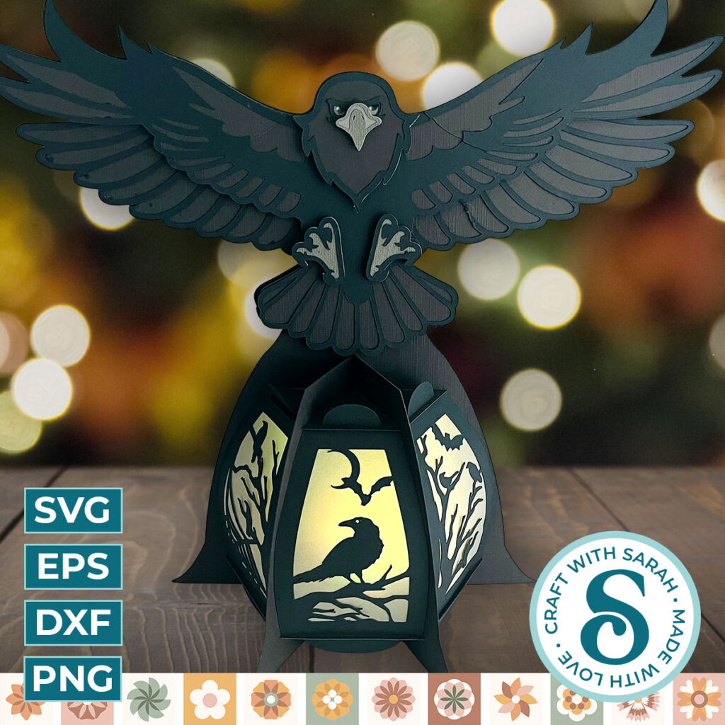 Raven Base Lantern - Craft with Sarah