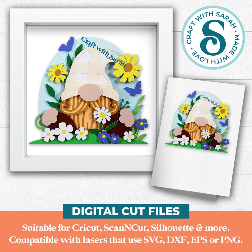 Flower Meadow Gnome SVGs - Craft with Sarah