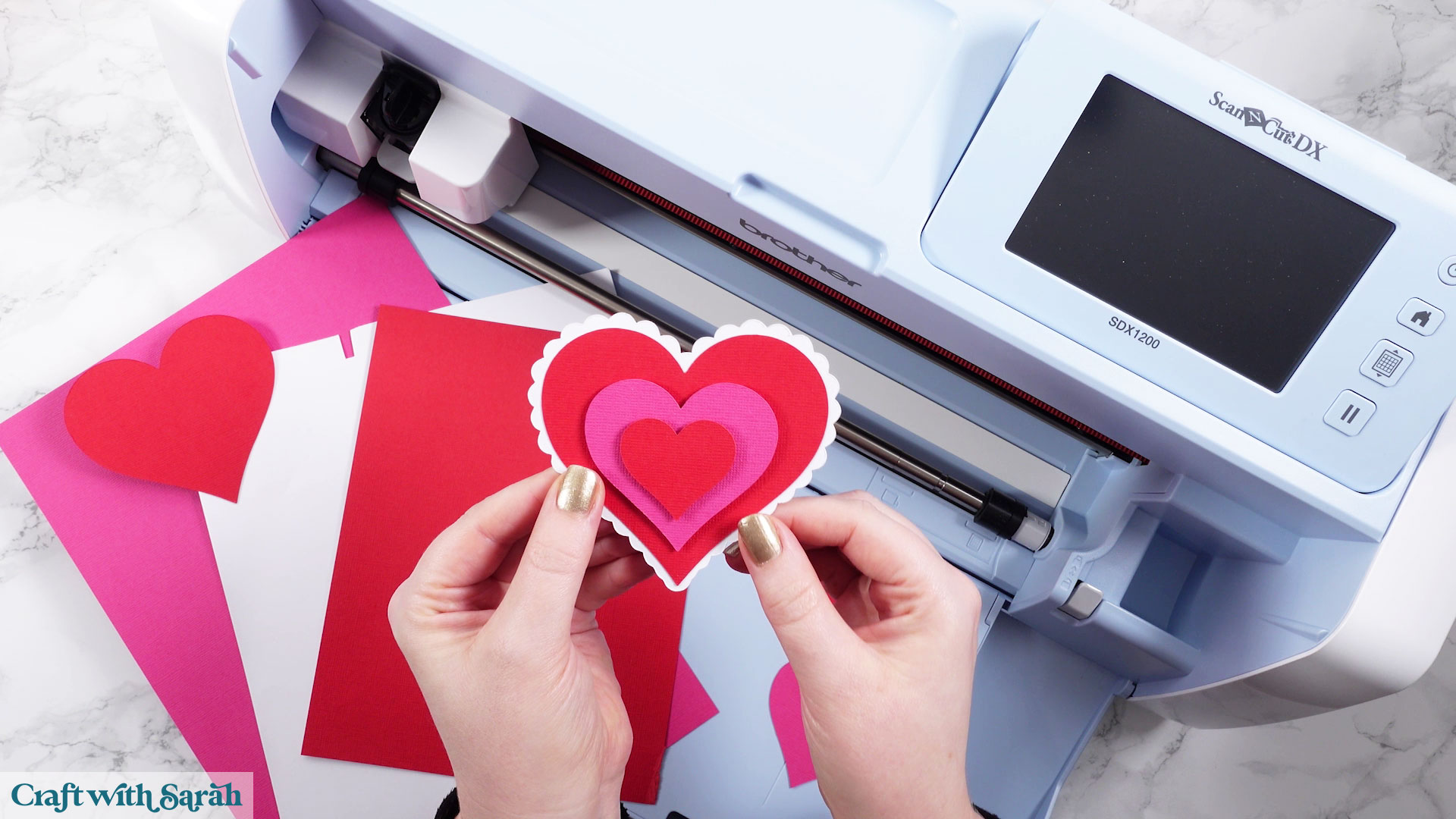 How to Cut Cardstock with a Brother ScanNCut Machine - Craft with Sarah