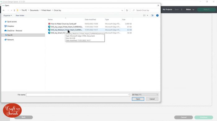 How to Make Greetings Cards with the Cricut Joy - Craft with Sarah