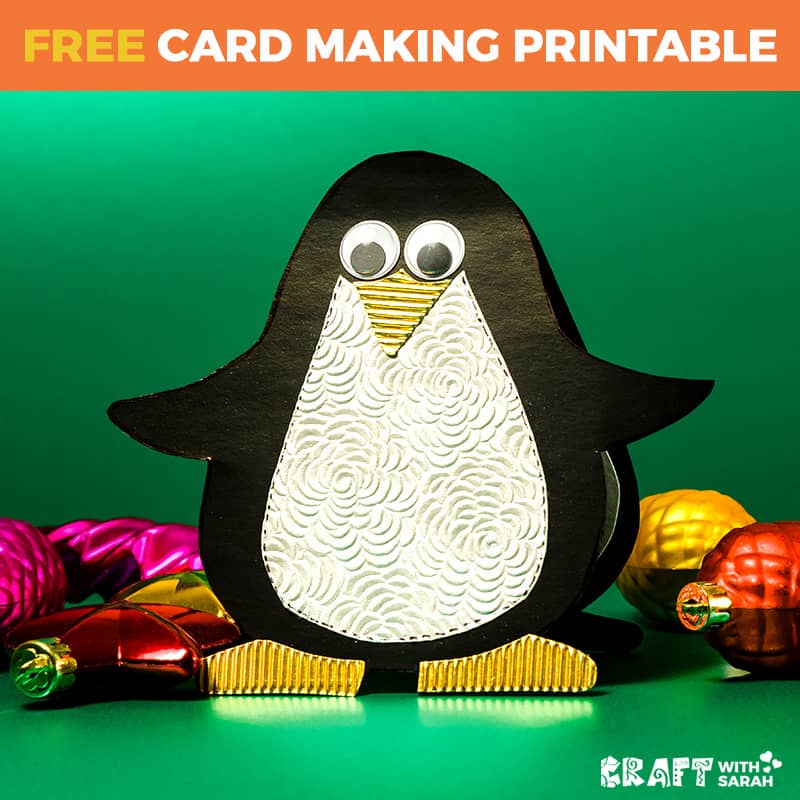 Printable Penguin Card