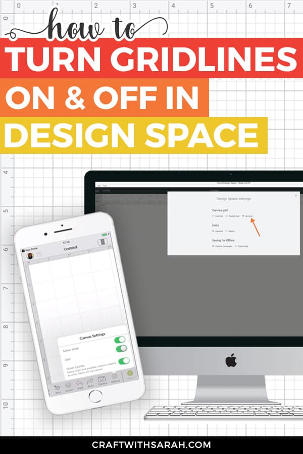 How To Remove Grid Lines In Cricut Design Space Craft With Sarah