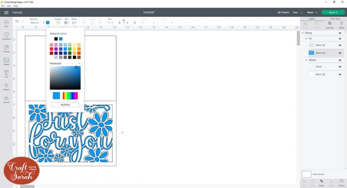 How to Make 3D Layered Greetings Cards with your Cricut - Craft with Sarah