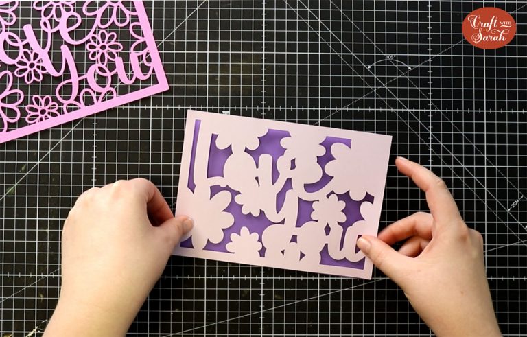 How to Make 3D Layered Greetings Cards with your Cricut - Craft with Sarah