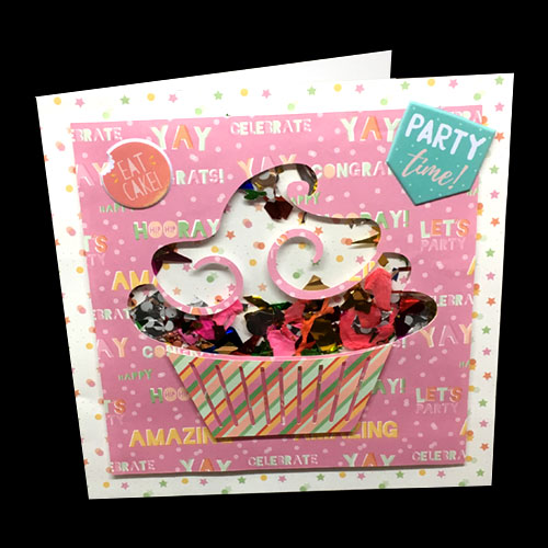 How to Make a Shaped Shaker Card with Cricut (Card 2 of 4) - Craft with ...