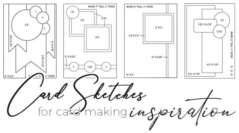 Free Card Sketches for Paper Crafters - Craft with Sarah