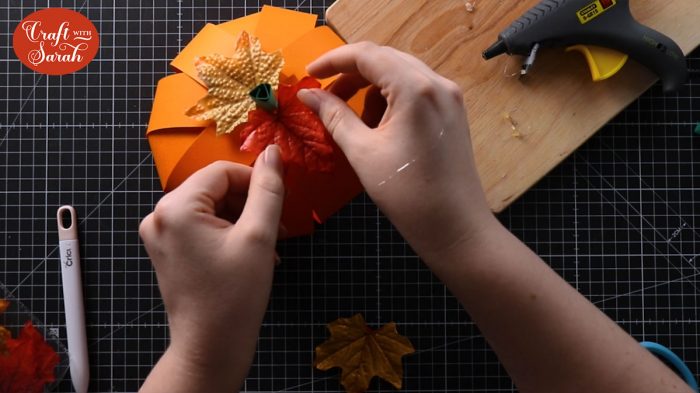Easy 3D Paper Pumpkins for Fall - Craft with Sarah