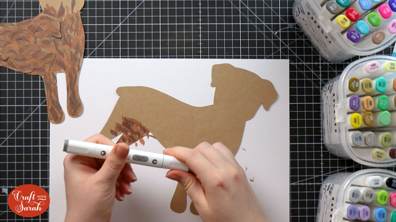 How to make Brindle Fur: 2 Different Ways - Craft with Sarah