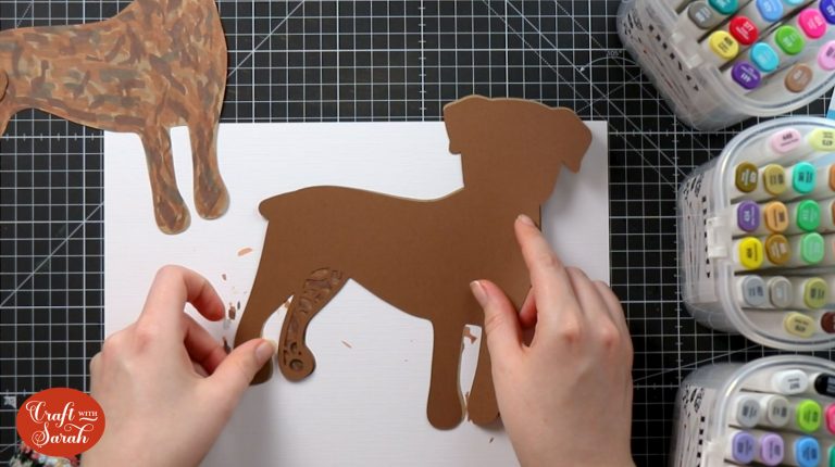 How to make Brindle Fur: 2 Different Ways - Craft with Sarah