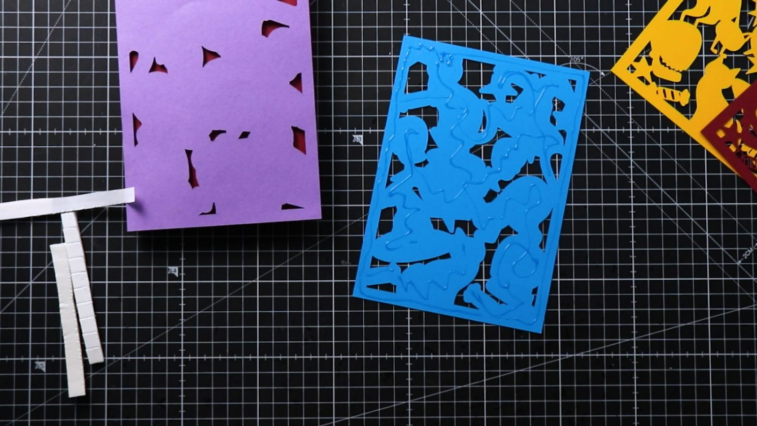 Layered Halloween Greeting Cards - Craft with Sarah