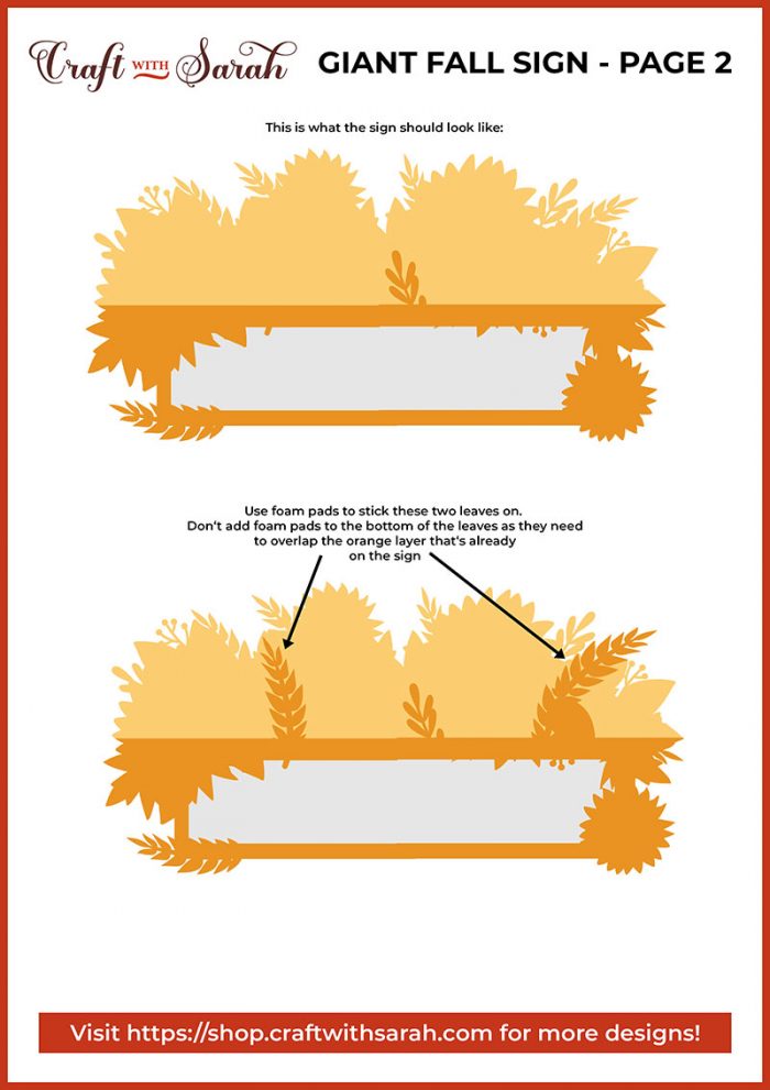 Make this Giant Autumn Sign for DIY Fall Decor - Craft with Sarah