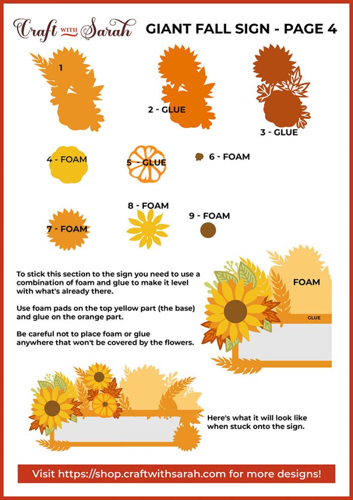 Make this Giant Autumn Sign for DIY Fall Decor - Craft with Sarah