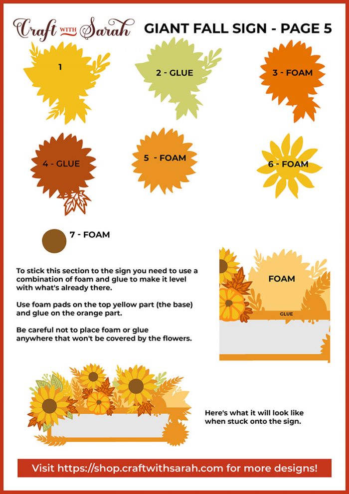 Make this Giant Autumn Sign for DIY Fall Decor - Craft with Sarah