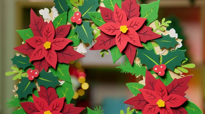Build-Your-Own Christmas Paper Wreath - Craft with Sarah
