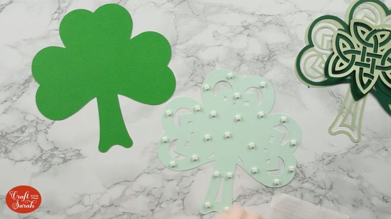Free Layered Shamrock SVG ☘️ Celtic Shamrock Cut File - Craft with Sarah