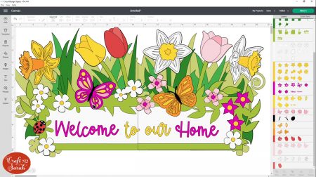 Wow! A Giant Off-the-Mat Spring Welcome Sign - Craft with Sarah