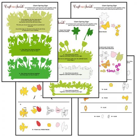 Wow! A Giant Off-the-Mat Spring Welcome Sign - Craft with Sarah