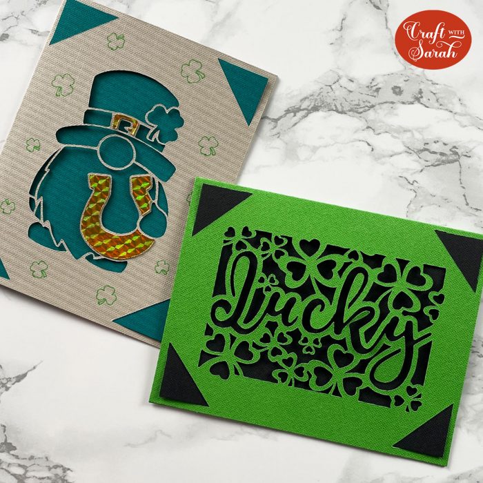 DIY St Patrick's Day Cards: Free Insert Card SVGs - Craft with Sarah