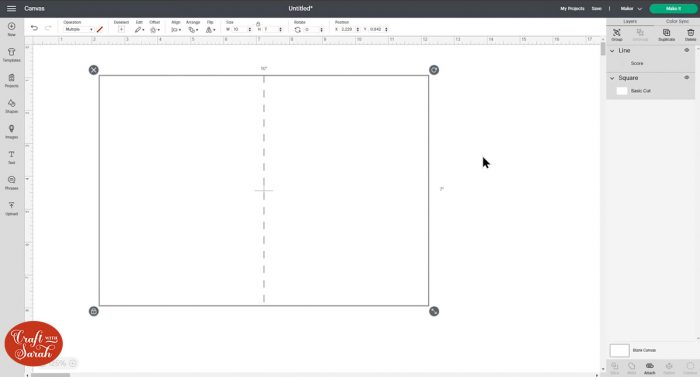Easy Greetings Cards with Score Lines in Cricut Design Space - Craft ...