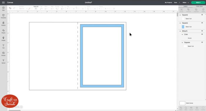 Easy Greetings Cards with Score Lines in Cricut Design Space - Craft ...