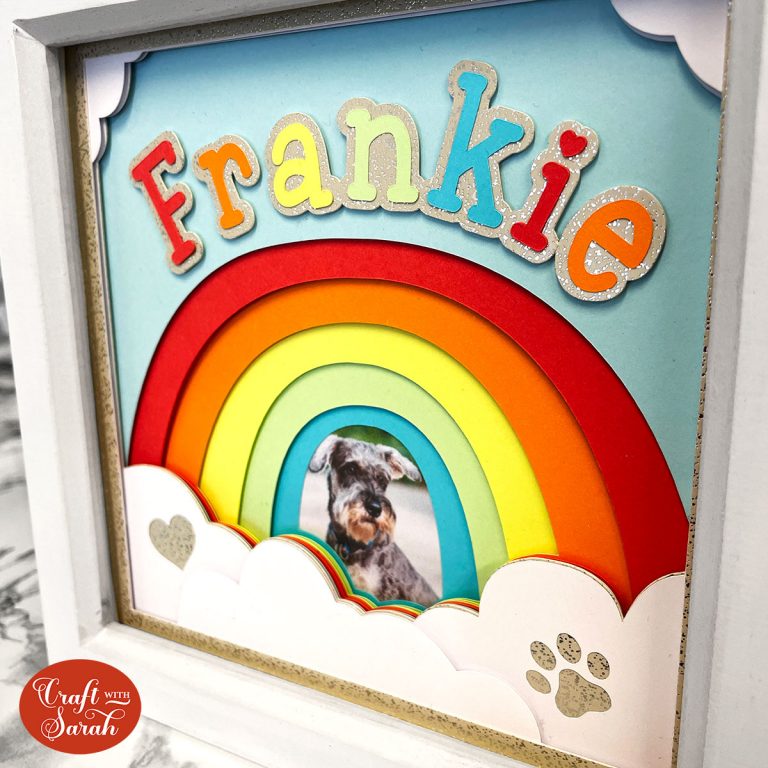 DIY Pet Memory Keepsake 🌈 Free Rainbow Bridge SVG - Craft with Sarah