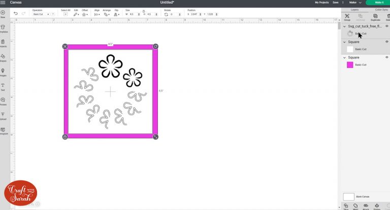 Beautiful (and Easy!) Cut & Tuck Cards with a Cricut - Craft with Sarah