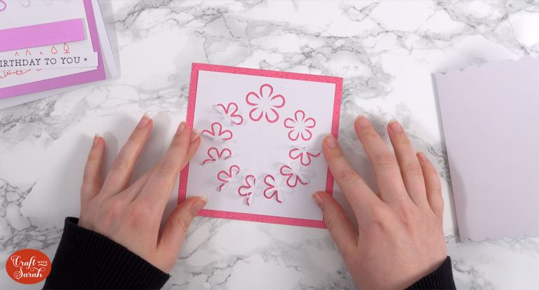 Beautiful (and Easy!) Cut & Tuck Cards with a Cricut - Craft with Sarah