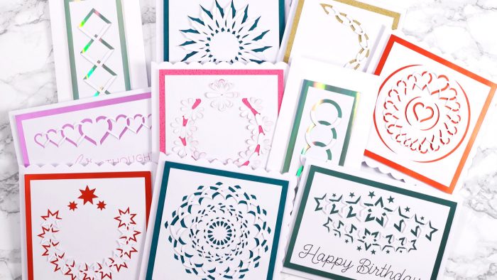 Beautiful (and Easy!) Cut & Tuck Cards with a Cricut - Craft with Sarah