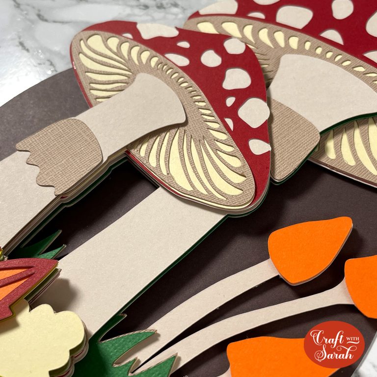 Free Layered Toadstools SVG 🍄 DIY Toadstool Decoration - Craft with Sarah
