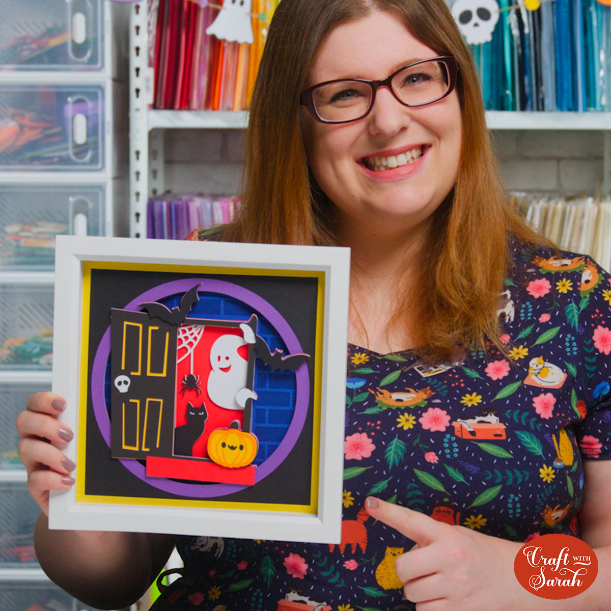 HCC 2022 Day 17 🎃 Halloween Shadow Box - Craft with Sarah