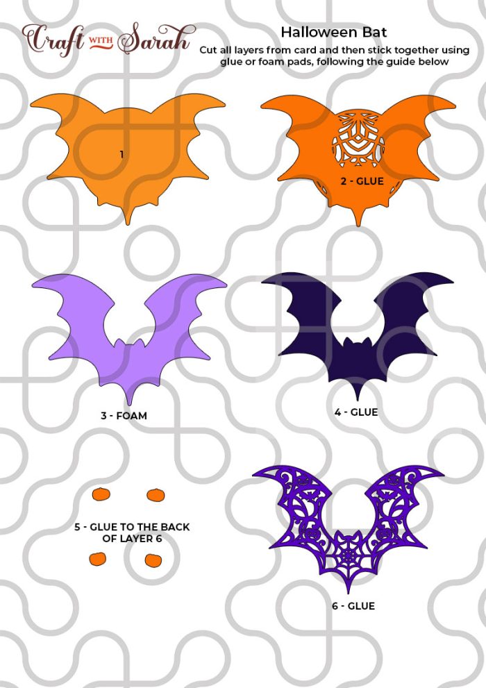 HCC 2022 Day 01 🎃 Mandala Bat Halloween Craft - Craft with Sarah