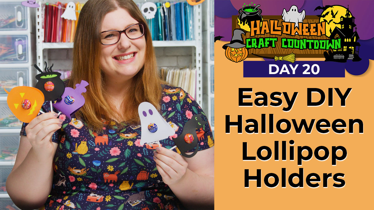 HCC 2022 Day 20 🎃 Halloween Lollipop Holders - Craft with Sarah