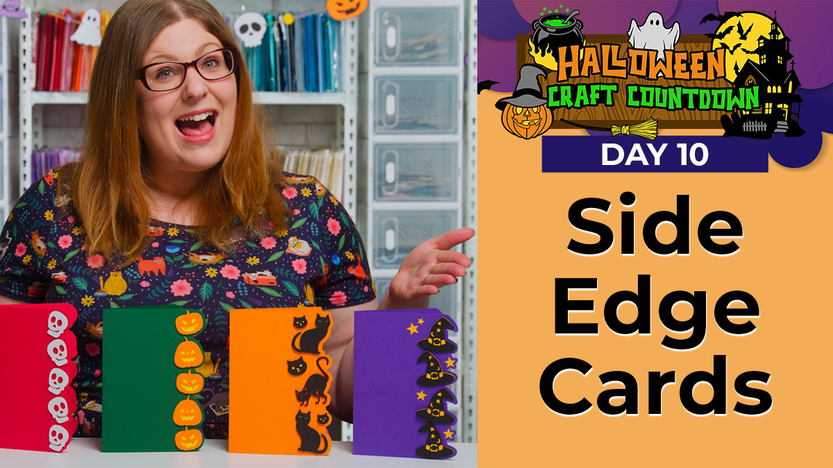HCC 2022 Day 10 🎃 Halloween Side-Edge Cards - Craft with Sarah