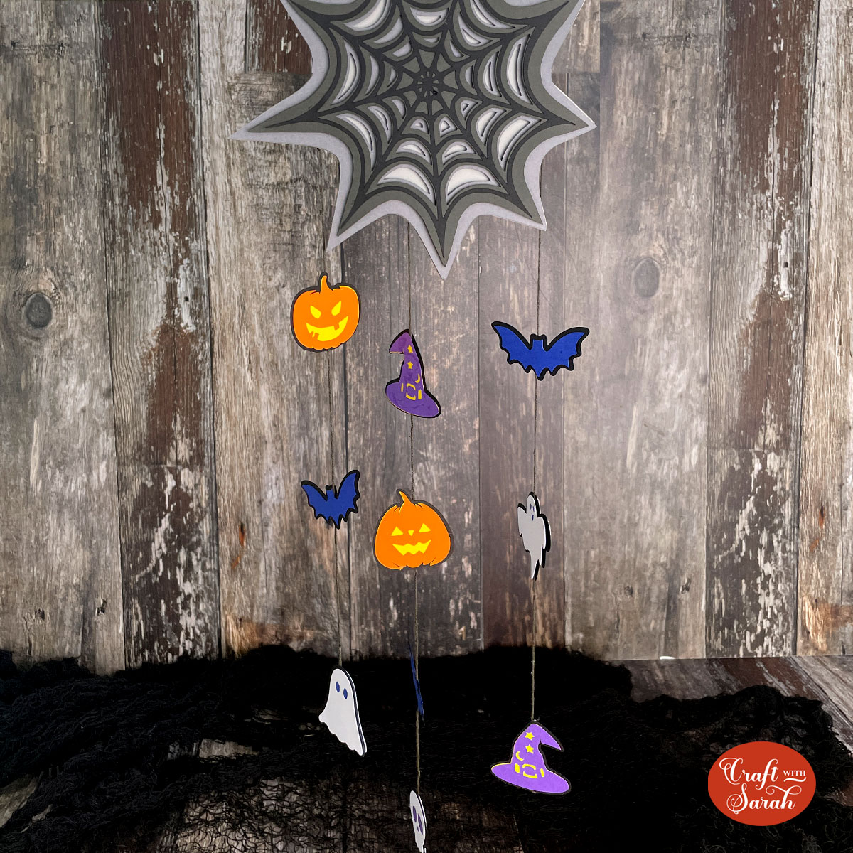 HCC 2022 Day 19 🎃 Spooky Spiderweb Dreamcatcher - Craft with Sarah