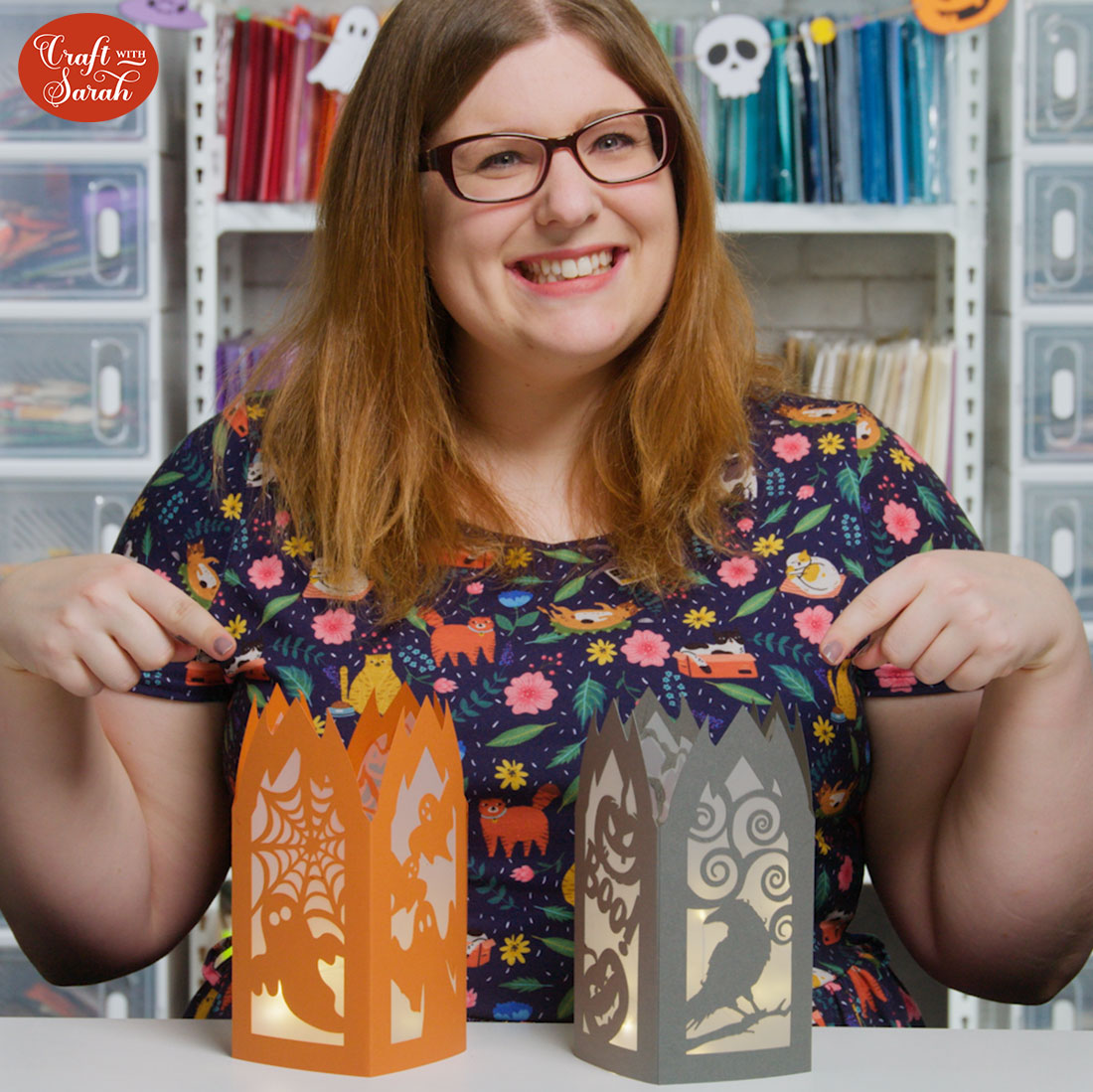 HCC 2022 Day 03 🎃 Halloween Luminaries (Paper Lanterns) - Craft with Sarah