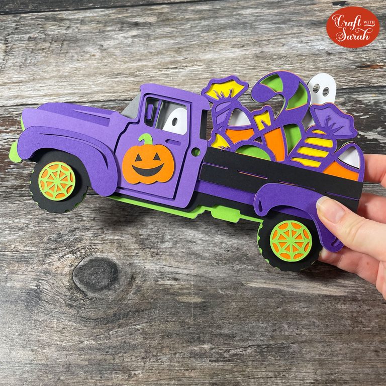 HCC 2022 Day 15 🎃 Layered Halloween Truck - Craft with Sarah