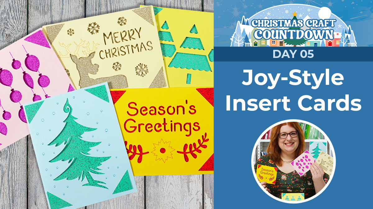 CCC Day 05 ️ Christmas Joy-Style Insert Cards - Craft with Sarah