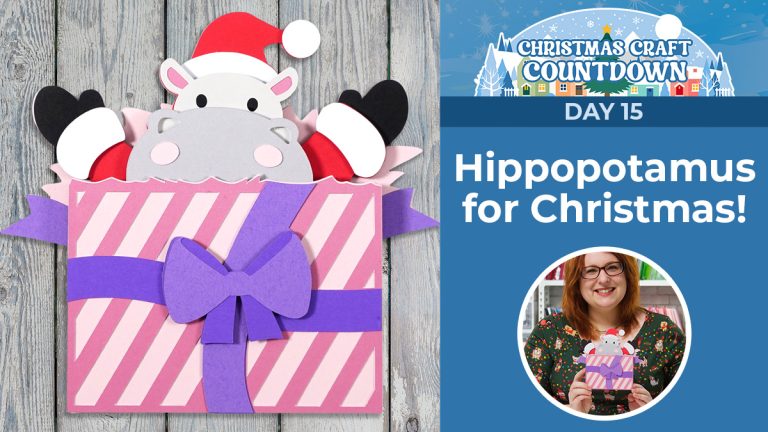 CCC Day 15 ️ A Hippopotamus for Christmas! - Craft with Sarah