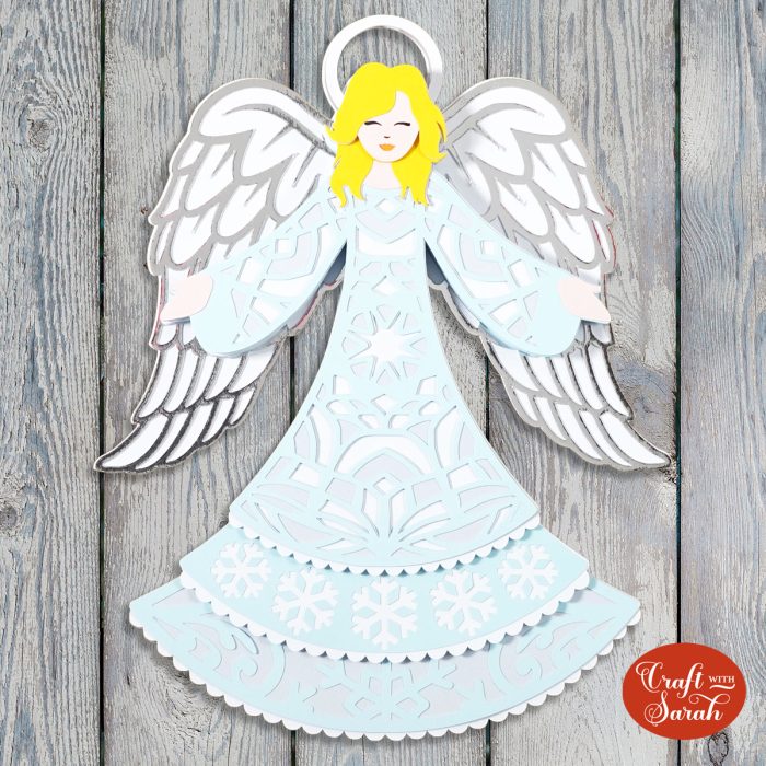 CCC Day 11 ️ Beautiful Christmas Angel Papercraft - Craft with Sarah