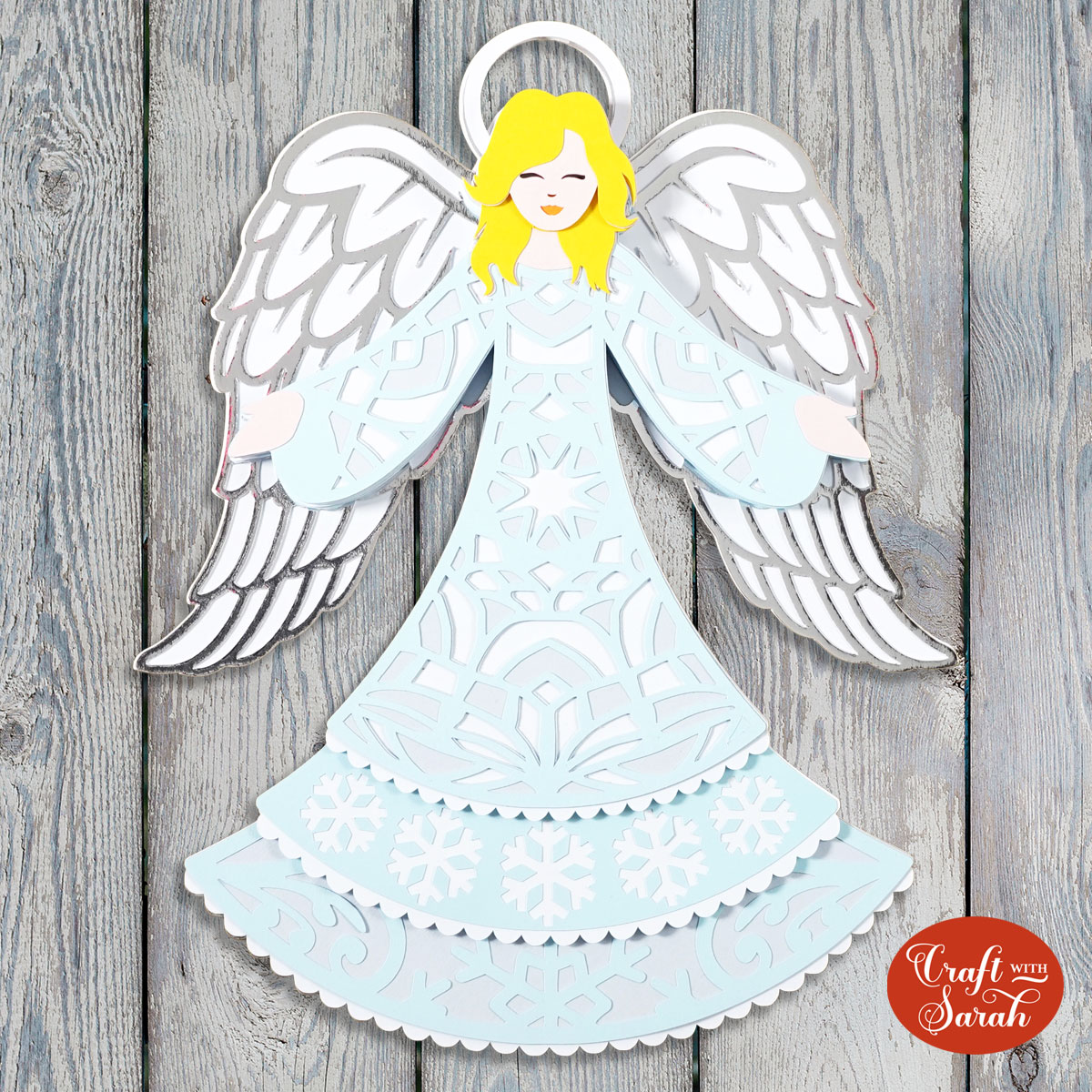 CCC Day 11 ️ Beautiful Christmas Angel Papercraft - Craft with Sarah