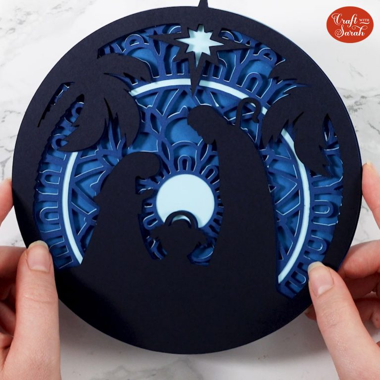 Free Nativity SVG ⭐ Christmas Nativity Craft Ideas - Craft with Sarah