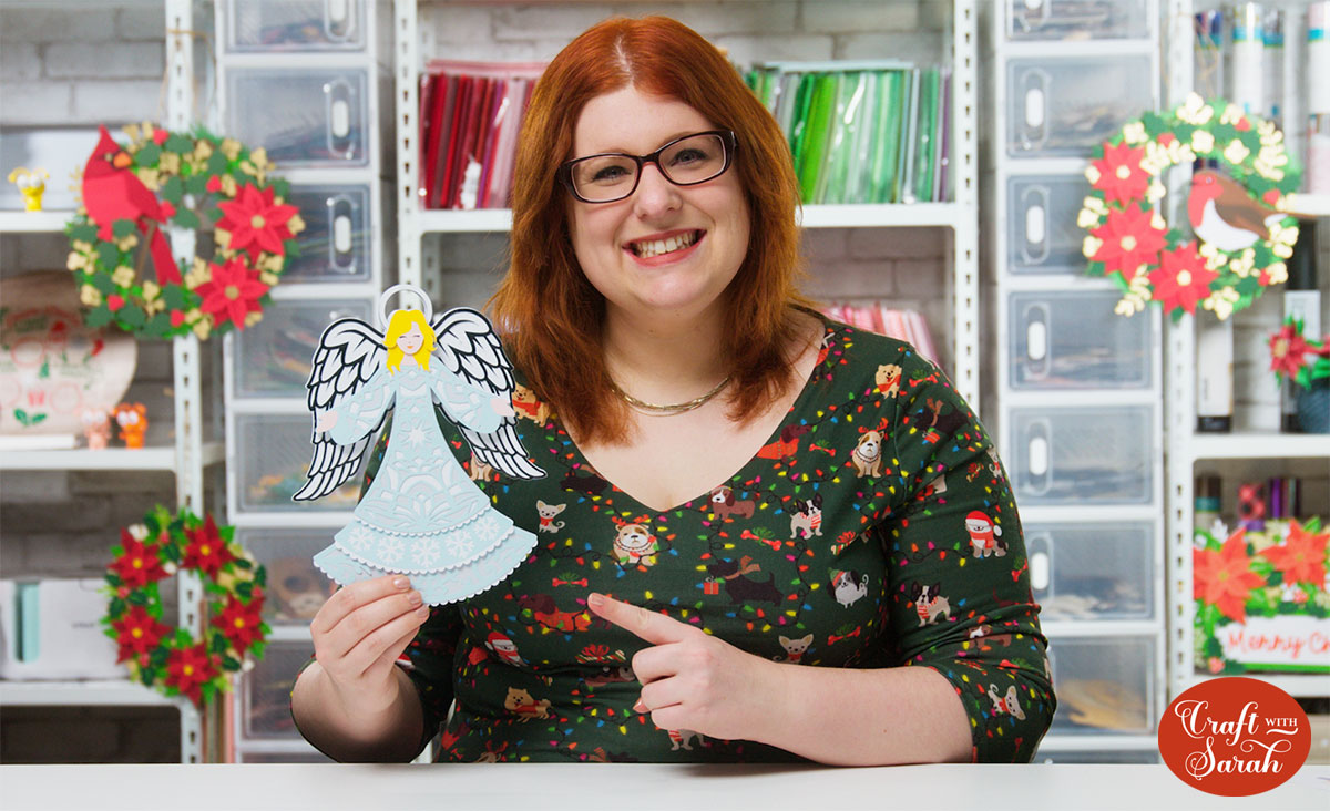 CCC Day 11 ️ Beautiful Christmas Angel Papercraft - Craft with Sarah