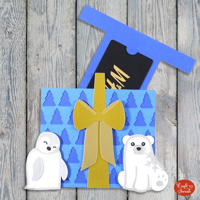 CCC Day 18 ️ Winter Animals Gift Card Holder - Craft with Sarah