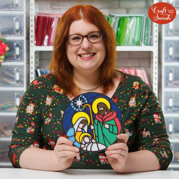 CCC Day 13 ️ Stained Glass Effect Nativity Scene - Craft with Sarah