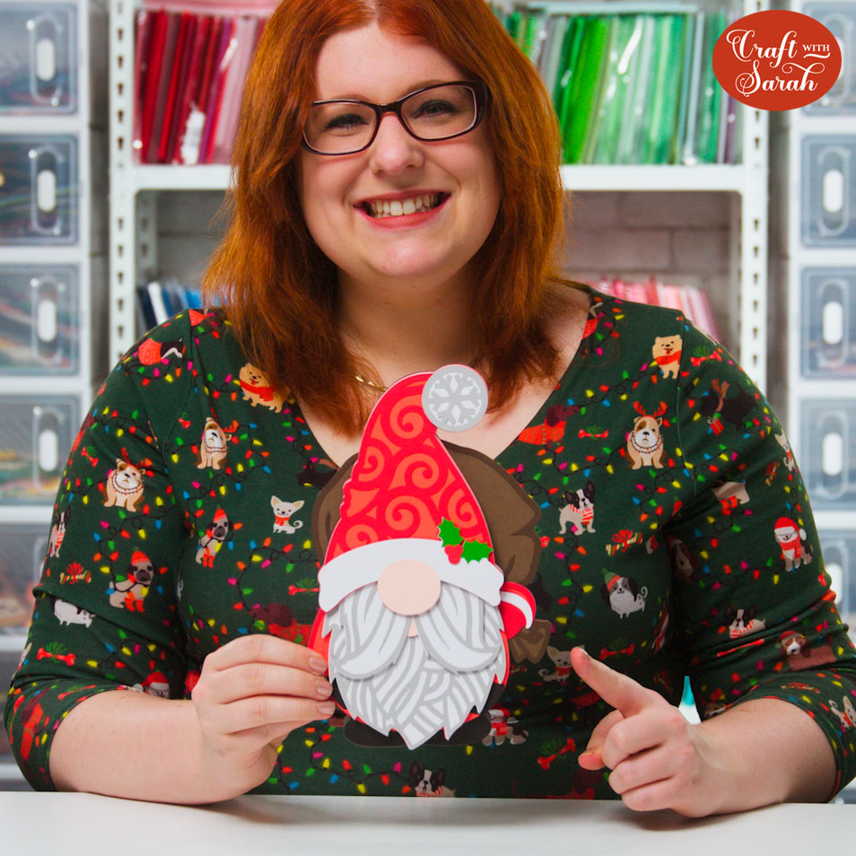 CCC Day 08 ️ Adorable Little Santa Gnome - Craft with Sarah