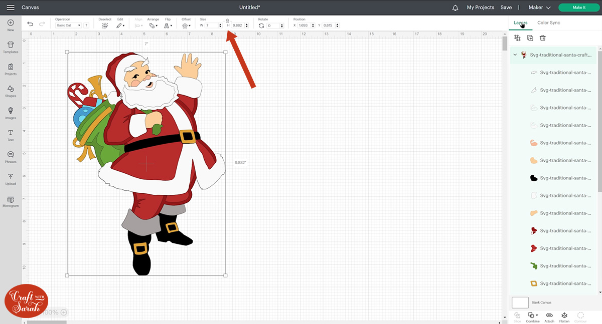 CCC Day 03 ️ Traditional Santa Layered Design - Craft with Sarah