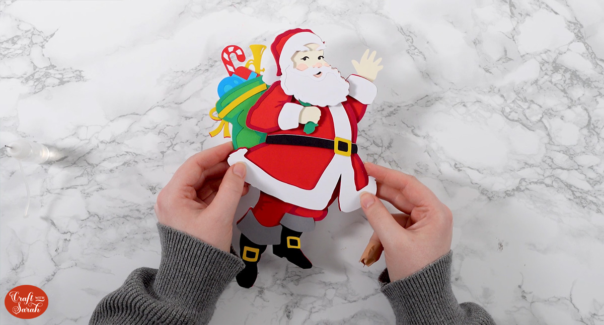 CCC Day 03 ️ Traditional Santa Layered Design - Craft with Sarah