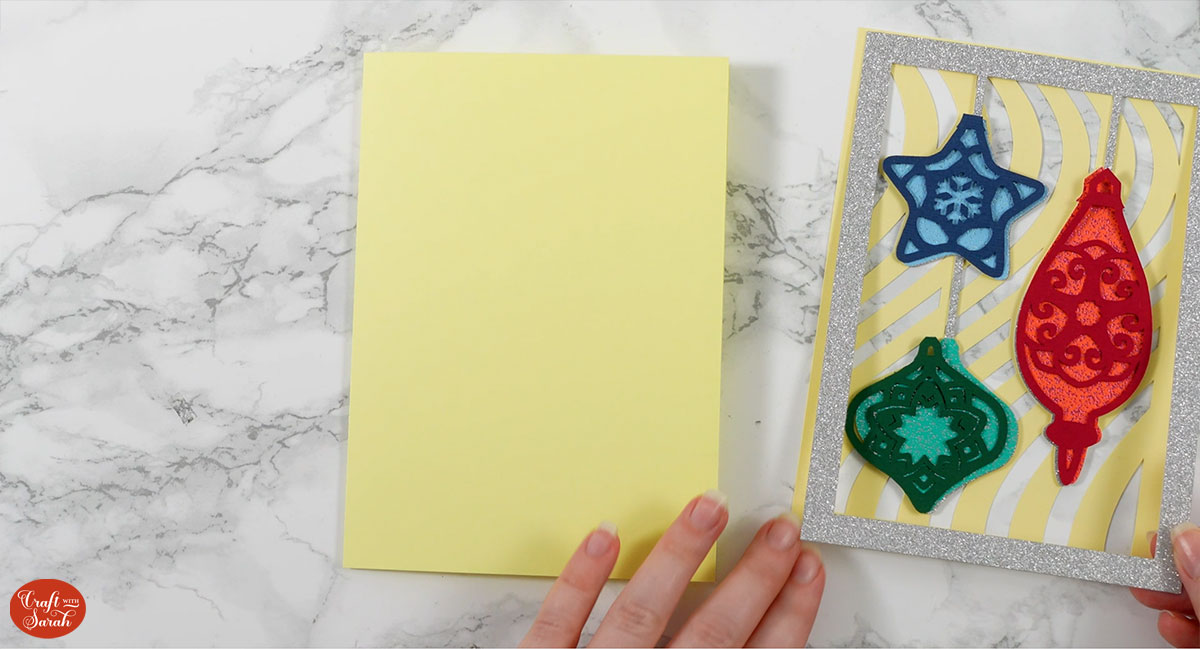 CCC Day 07 ️ Christmas Bauble Greetings Card - Craft with Sarah